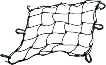 Drag Specialties - Cargo Net - 15" x 15" - 6 Hook - Cargo Net - 10 ...