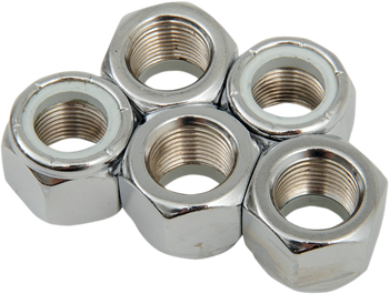Drag Specialties - Nuts - Nylon - Chrome - 5/8"-18 - Replacement Insert ...