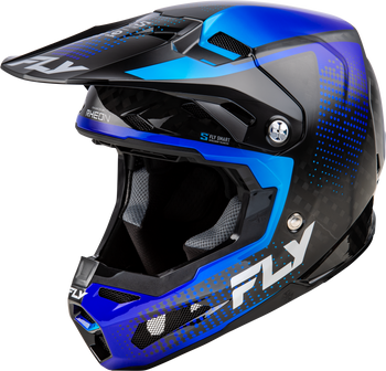 Fly Racing - Formula S Carbon Protocol Hlmt Black Carbon/blue Sm - 73 ...