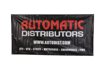 Automatic Distributors Banner 3x5 Black - AD-BANNER-3X5 BLACK - UTV Nut