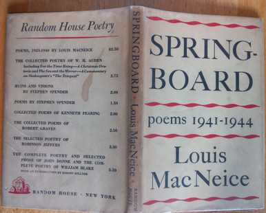 Louis MacNeice - Springboard : Poems 1941-1944 - HB 1st US Edition 1945 ...