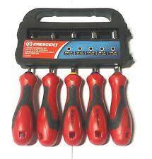 CRESCENT SAE Solid Shaft Tri-Lobe Acetate Nutdriver Sets, Square, Inch ...