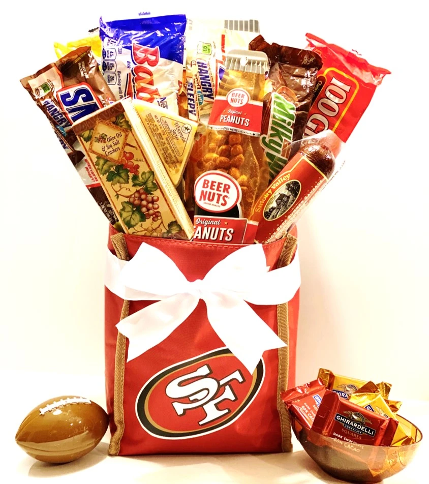 NFL MLB NHL NBA Sports Cooler Gift Basket - Twana's Creation Gourmet ...