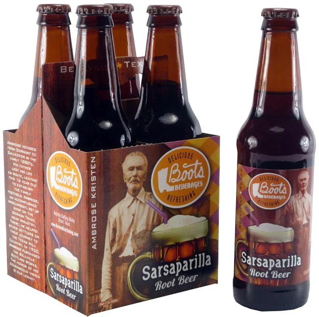 Boots Beverages Sarsaparilla Root Beer ( 12 oz. glass bottles ...
