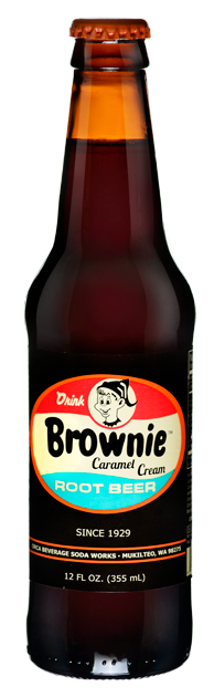 Brownie Caramel Root Beer ( 12 oz. glass bottles ) | Summit City Soda