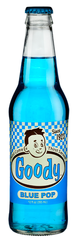 Goody Blue Pop ( 12 oz. glass bottles ) | Summit City Soda