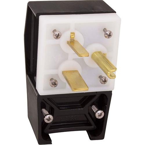 Hubbell HBL9368 (or Equivalent) 50A-250V 1-Ph Angle Plug (Nema 6-50P ...
