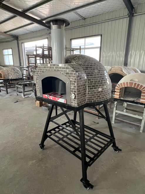 Outdoor Ceramic Mosaic Tile Wood-Fired Pizza Oven