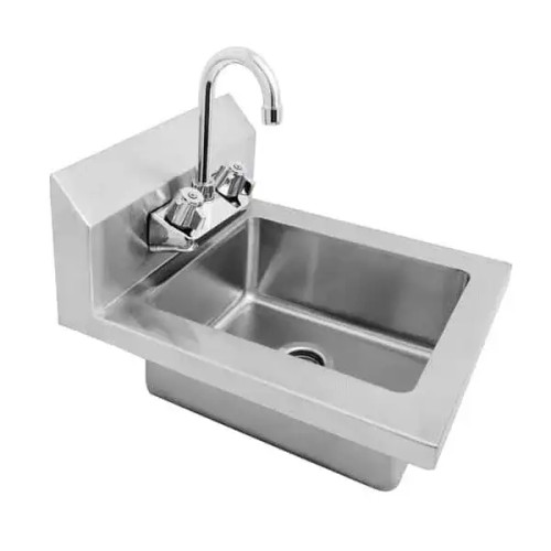 Atosa Sink Side Splash | Stainless Steel Kitchen Splash Guard