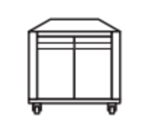 MORETTI FORNI AMPTO ENCLOSED STAND WITH CASTERS FOR T64E1, T64E2 OVEN ...