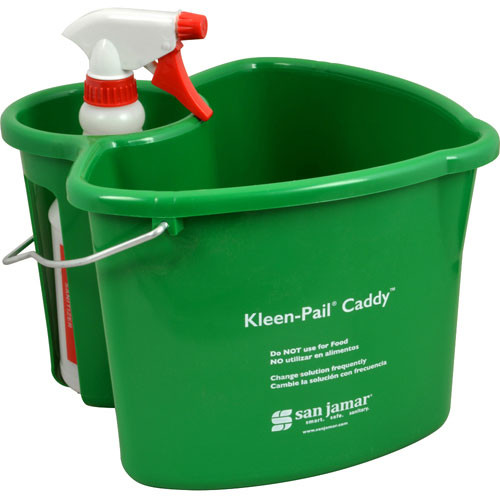 San Jamar SAJKP500 (or Equivalent) 4Qt Kleen-Pail Caddy With 24 Oz ...