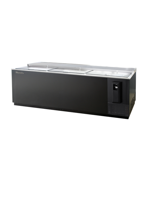 Blue Air BBC-95B-HC Bottle Cooler 3 Slide Tops, Black Finish Exterior ...