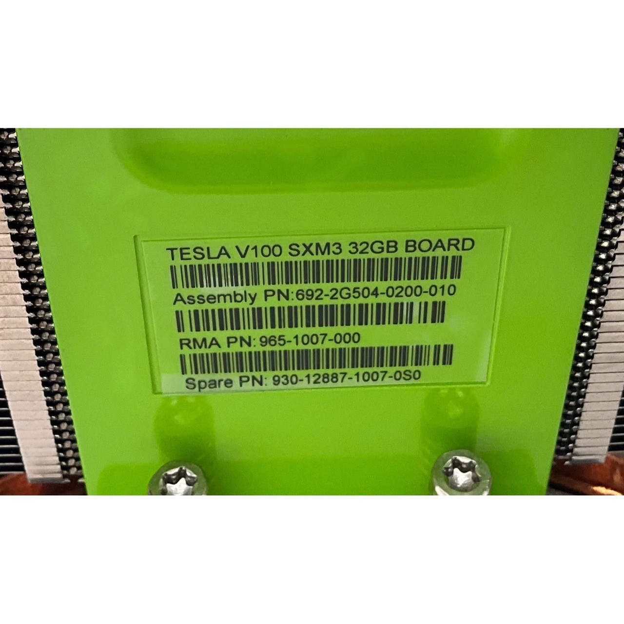 Nvidia Tesla V100 SXM3 32GB HBM2 Accelerator Card GPU w/ 3U Heatsink