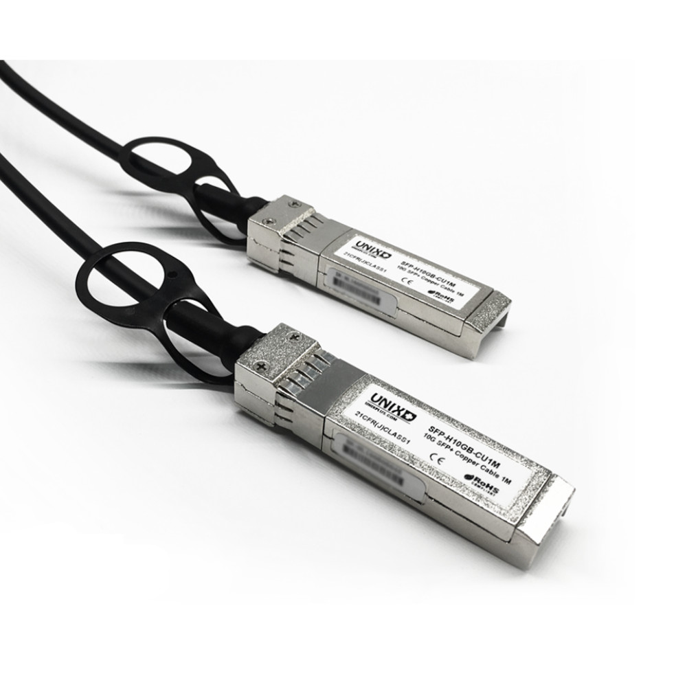 UNIXPlus 10GbE SFP+ Copper Twinax 1 Meter Tranceiver