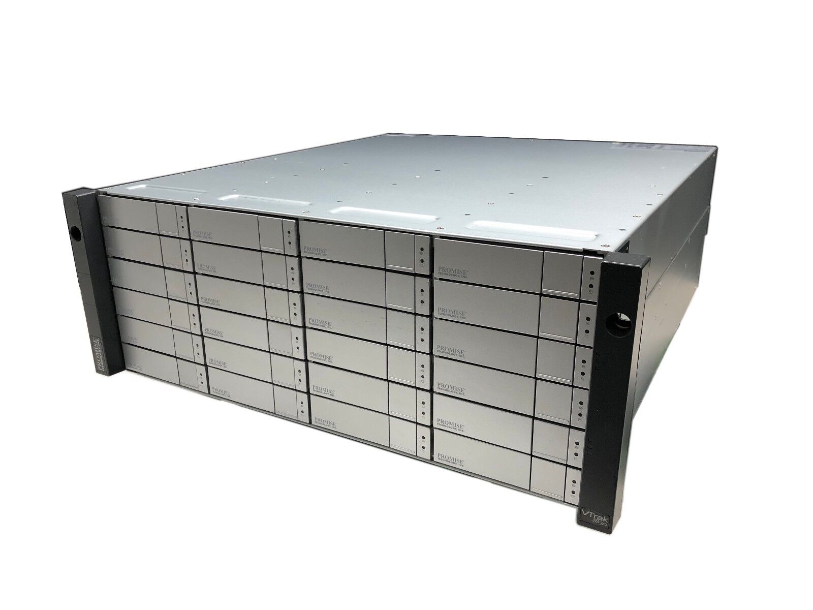 4U Promise VTrak J830S JBOD Array 24x 3TB SAS Hard Drive 2x Controller ...