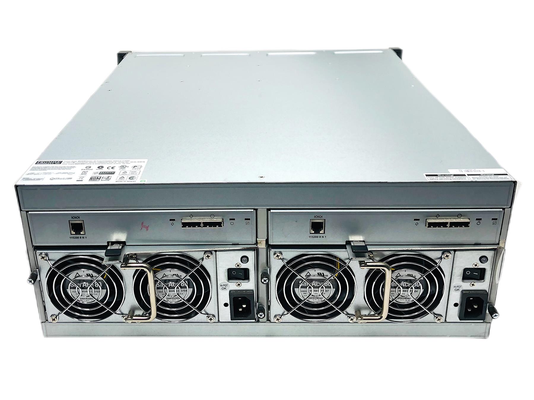 4U Promise VTrak J830S JBOD Array 24x 3TB SAS Hard Drive 2x Controller ...