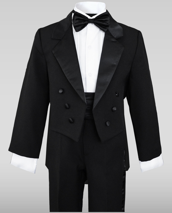 Boys Tuxedos | Toddler Tuxedos | Ring Bearer Outfits Black N Bianco