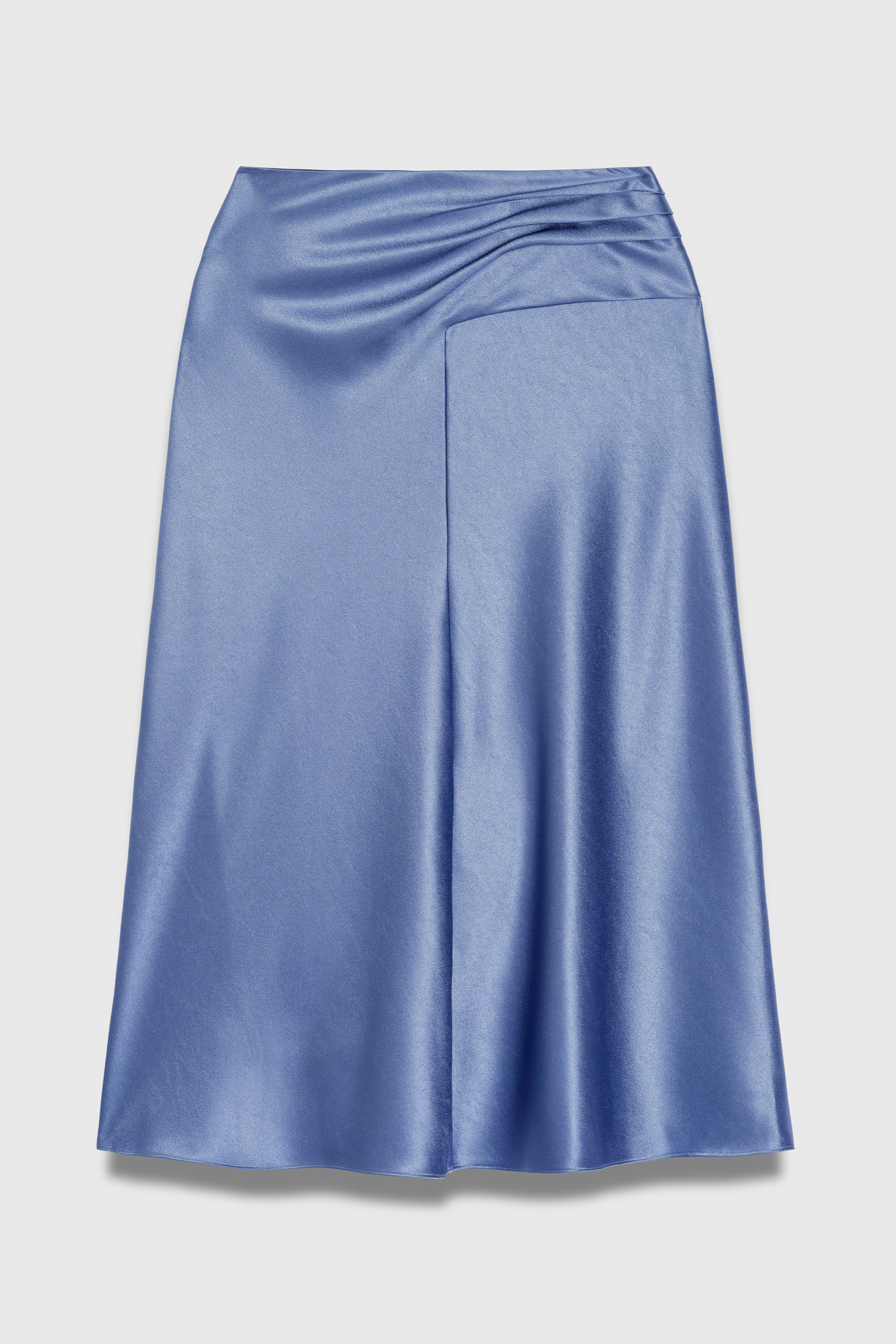 Belsito Satin Skirt Soft Steel Blue - Welcome to the Fold LTD