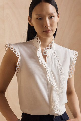 Veroli Silk Blouse Ivory - Welcome to the Fold LTD