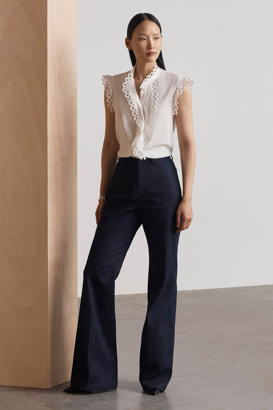 Veroli Silk Blouse Ivory - Welcome to the Fold LTD