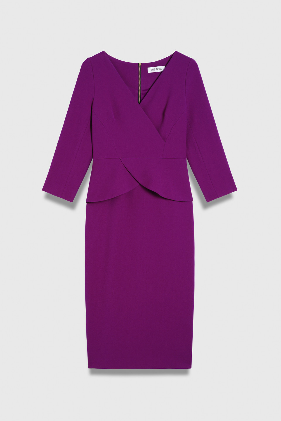 Verrone Sculpt Stretch Crepe Dress Navy - Welcome to the Fold LTD