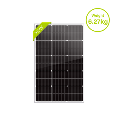 100W 12V Monocrystalline Solar Panels w/ 10BusBar Technology -Newpowa
