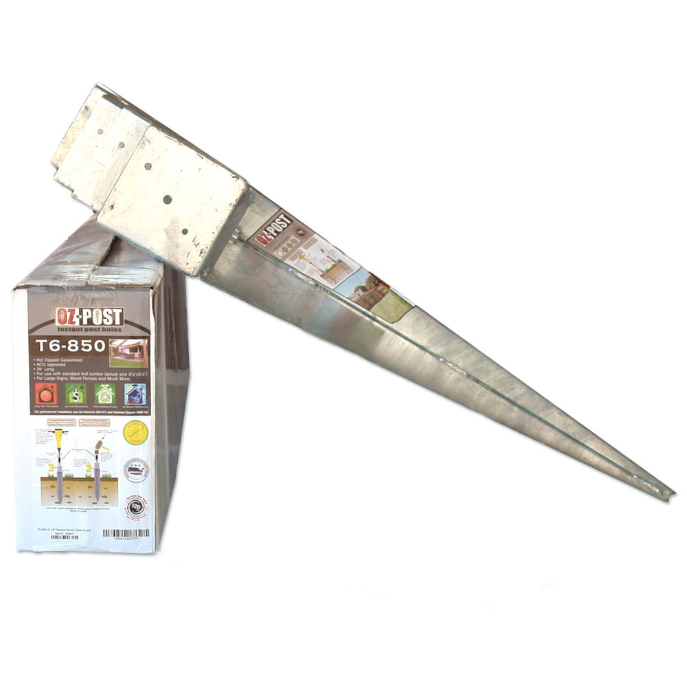 OZ-Post T6-850 6 x 6 Wood Post Anchors | Single or Case of 4