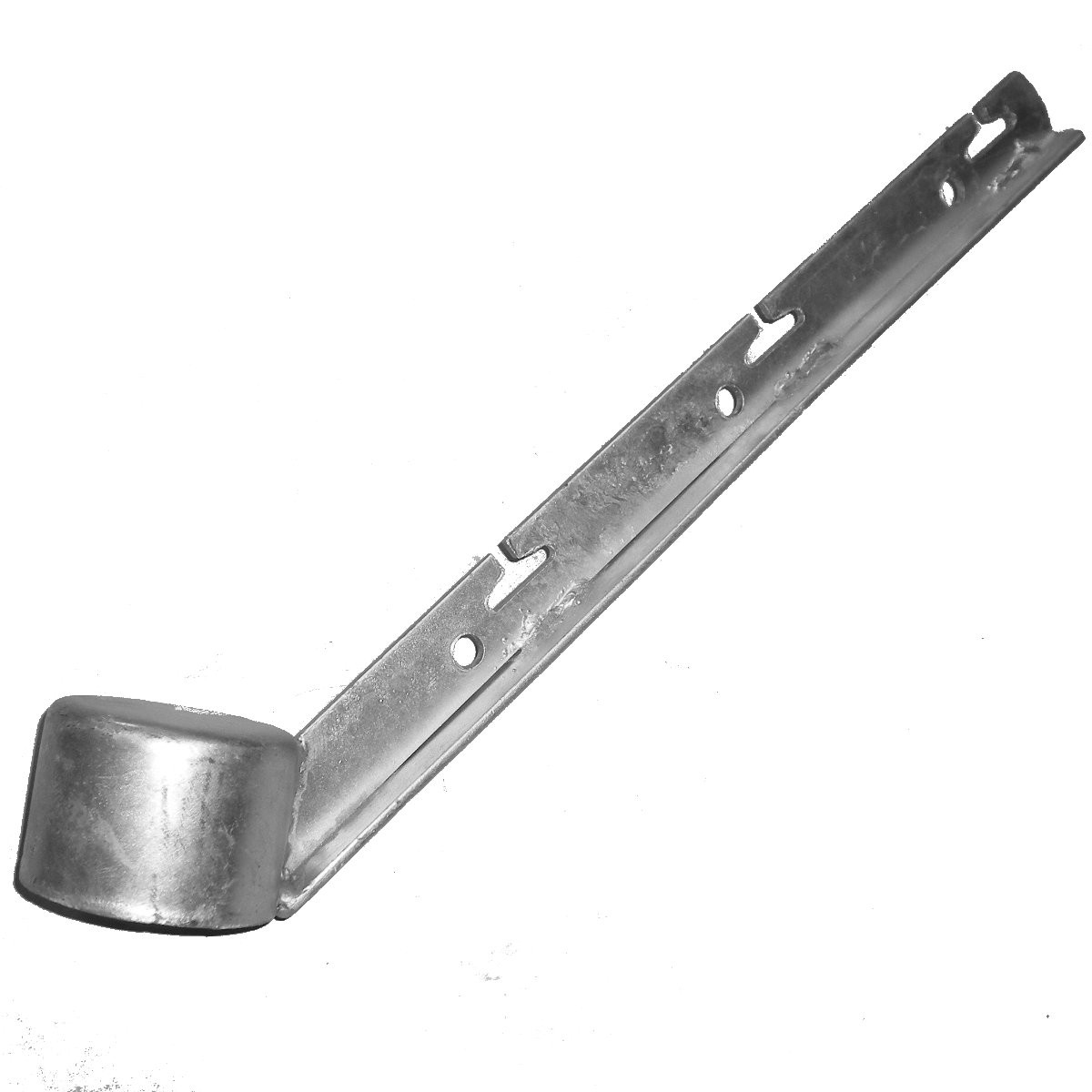 3-Wire Chain Link Corner Barb Arms, Galvanized, Pressed Steel