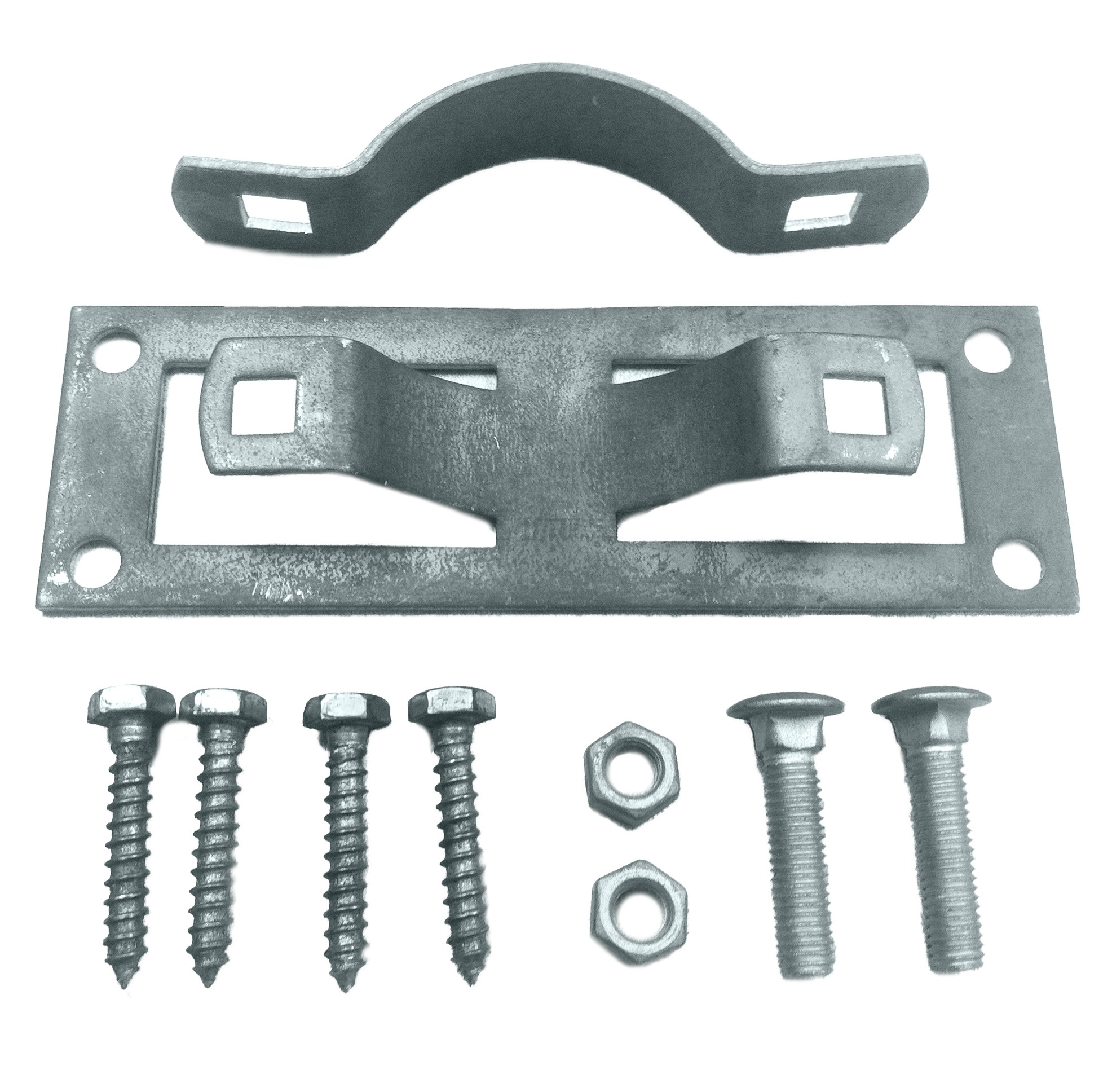 OZCO WAP-238 Wood to Steel Fence Brackets - Fit 2-3/8" Post