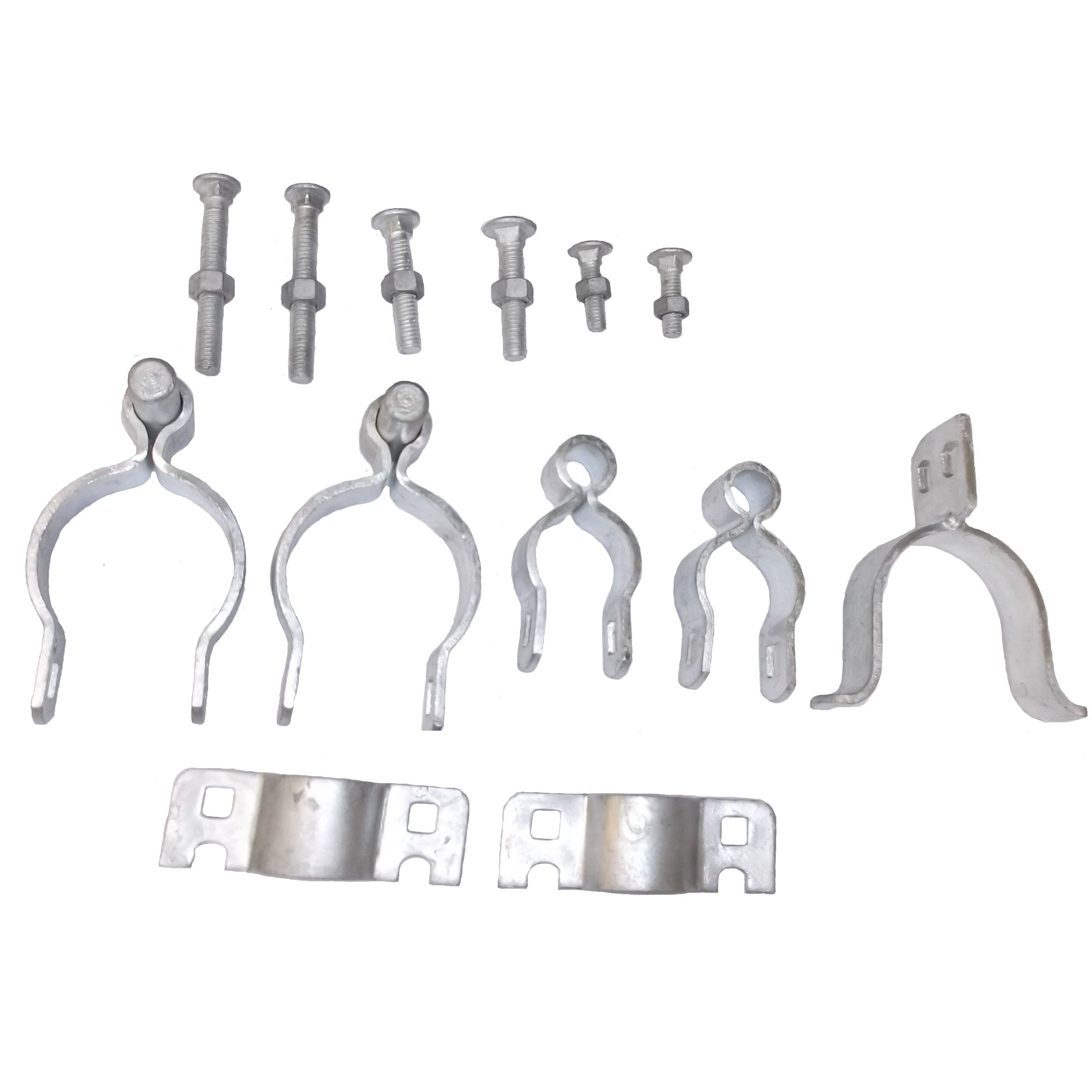 Residential Chain Link Walk Gate Hardware Kit - Galvanized