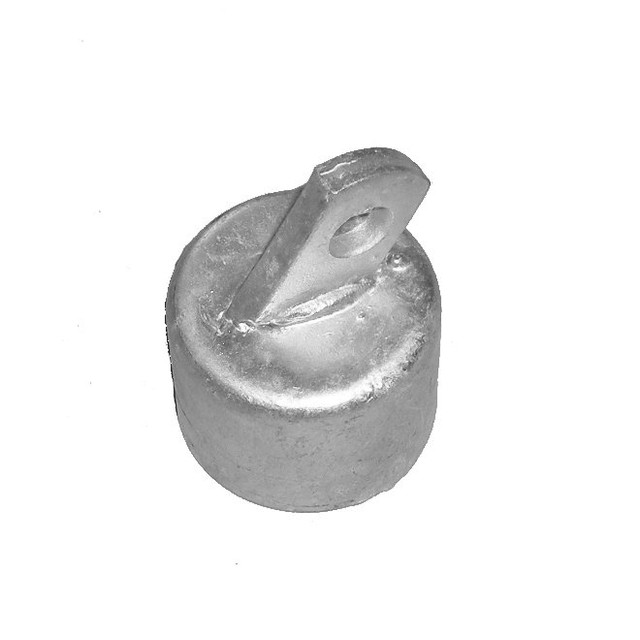 Pressed Steel Rail End Caps, Galvanized | Multiple Sizes