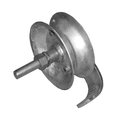 5" Pressed Steel Rear Wheel for Rolling Chain Link Gates