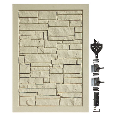 Boulder Molded Swing Gates with Hardware | Catalyst Fence