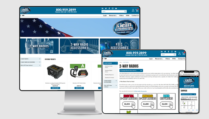 Guide to the Klein Electronics Website Make Over - kleinelectronics.com
