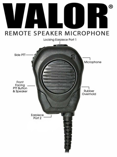 Valor® Remote Speaker Microphone for Sonim