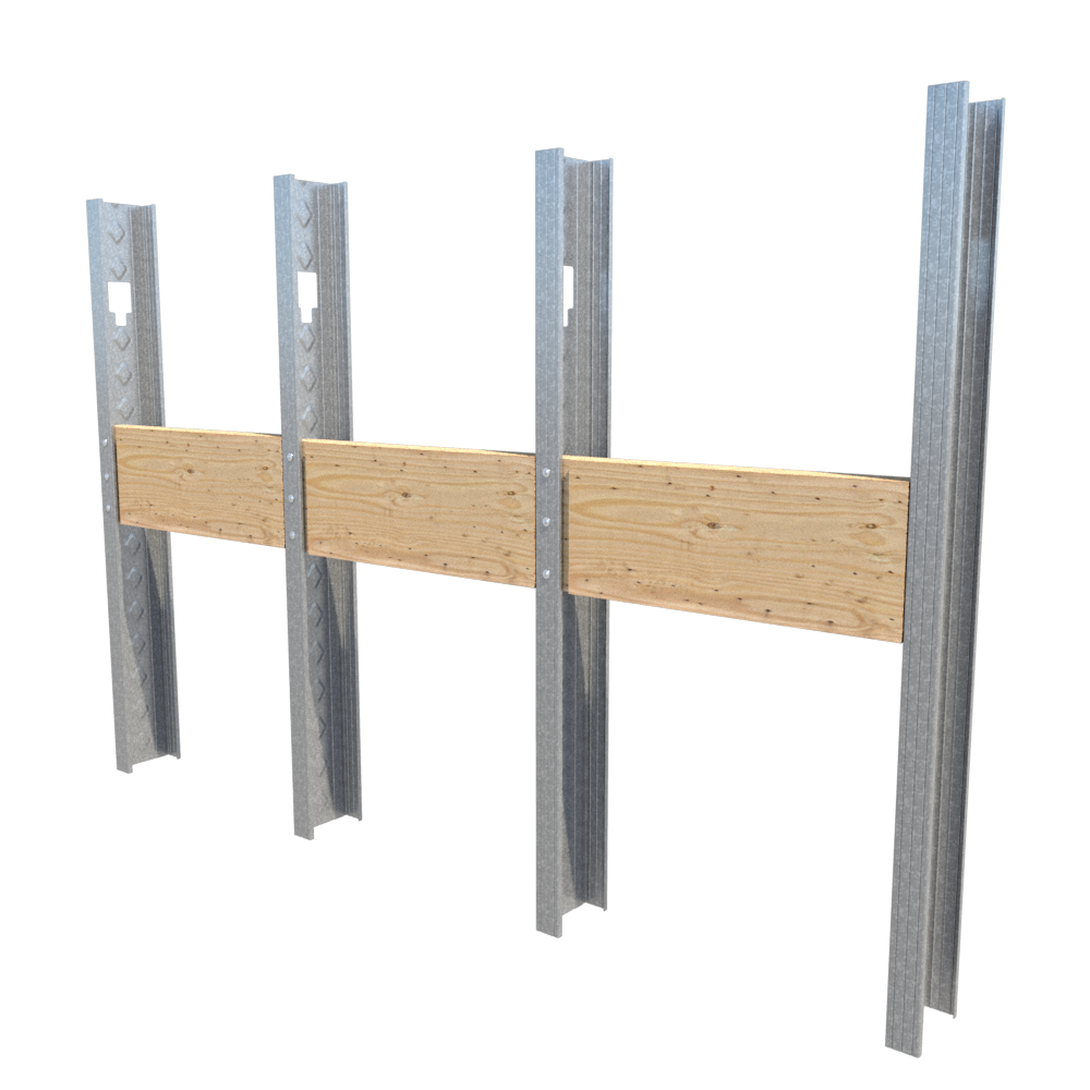 FRB26-16 (2X6) FRT WOOD BLOCKING 16" OC - Clarkwestern Dietrich ...