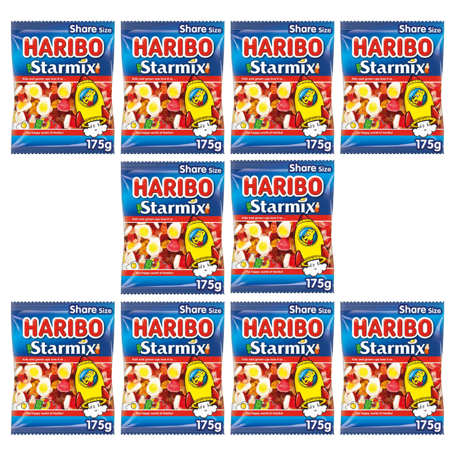 Haribo Starmix 175g - 10 Packs - MasMore