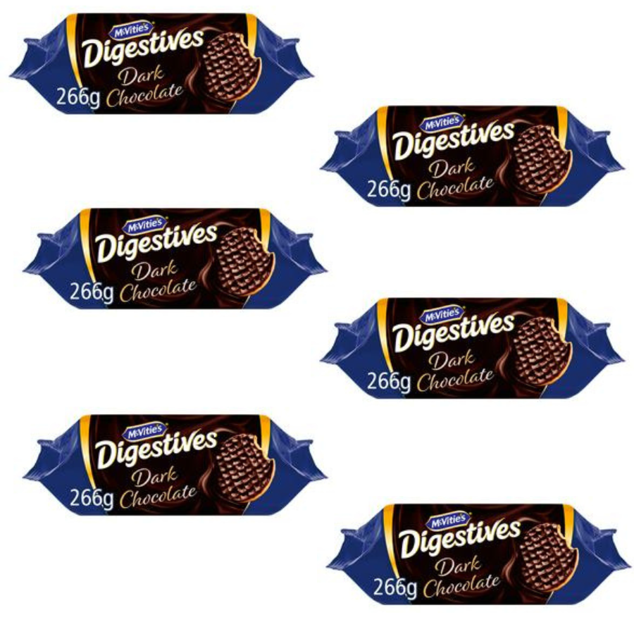 Mcvities Dark Chocolate Digestive 266g - 6 Packs - MasMore