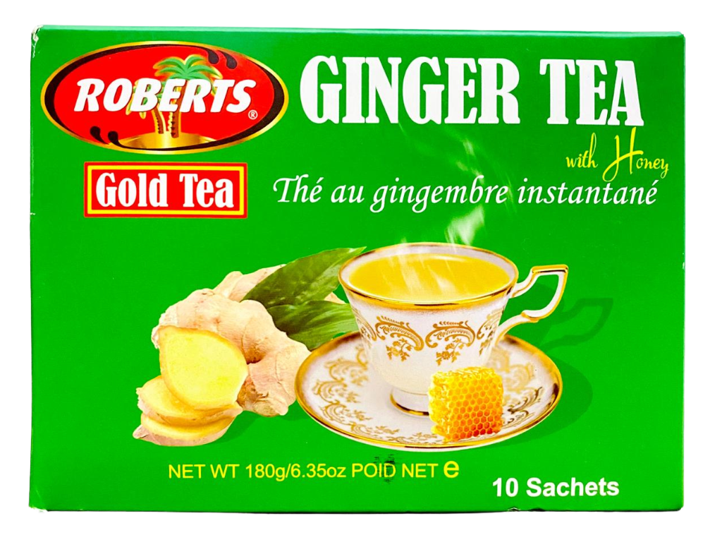 Roberts Gold Tea Ginger Tea with Honey 180g (6 Sachets) - 6 Pack - MasMore