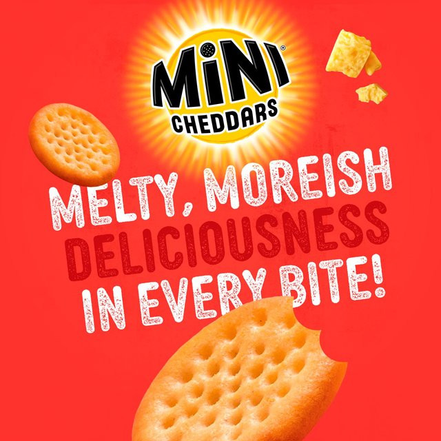 Jacob's Mini Cheddars Red Leicester Baked Snacks Multipack (12x23g) - 4 ...
