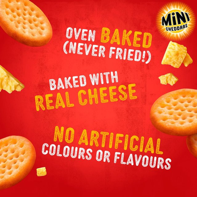 Jacob's Mini Cheddars Red Leicester Baked Snacks Multipack (12x23g) - 4 ...