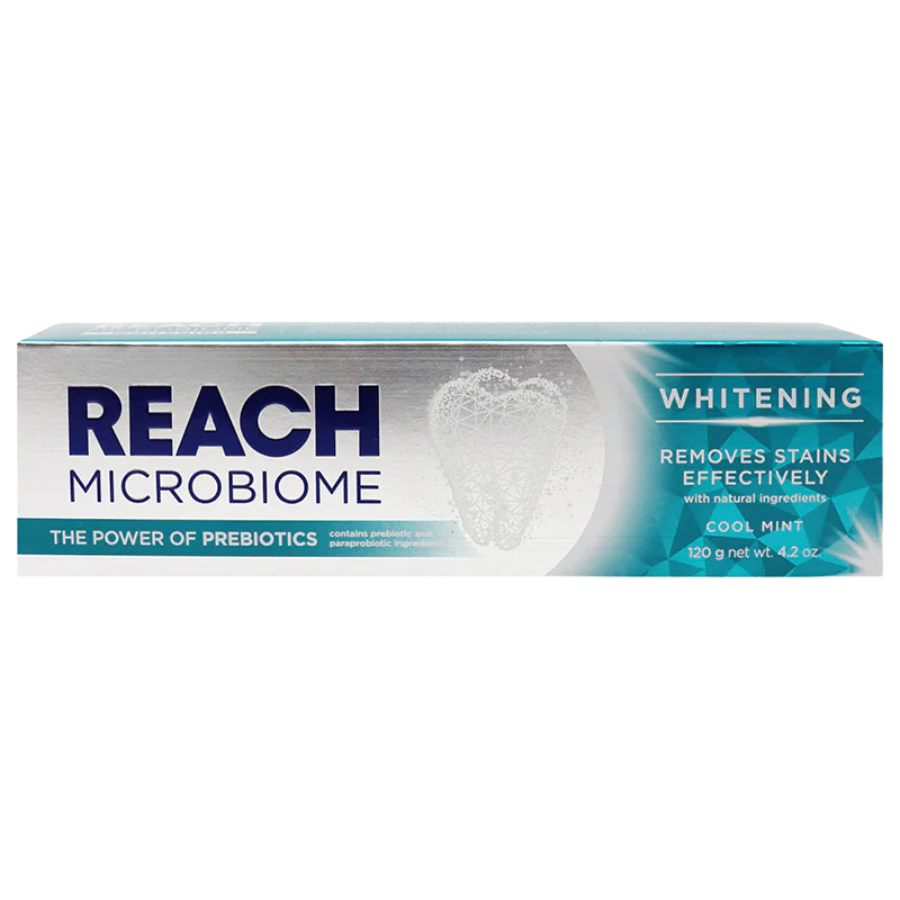 Reach Microbiome Toothpaste Whitening 120g - 12 Pack.