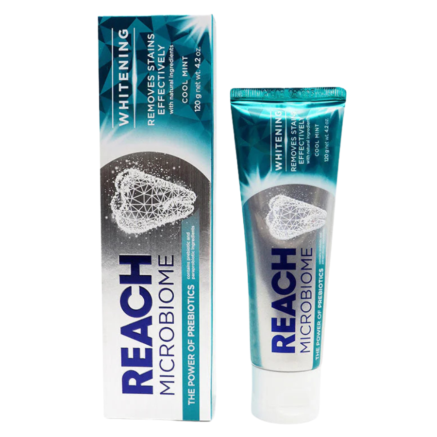 Reach Microbiome Toothpaste Whitening 120g - 12 Pack.