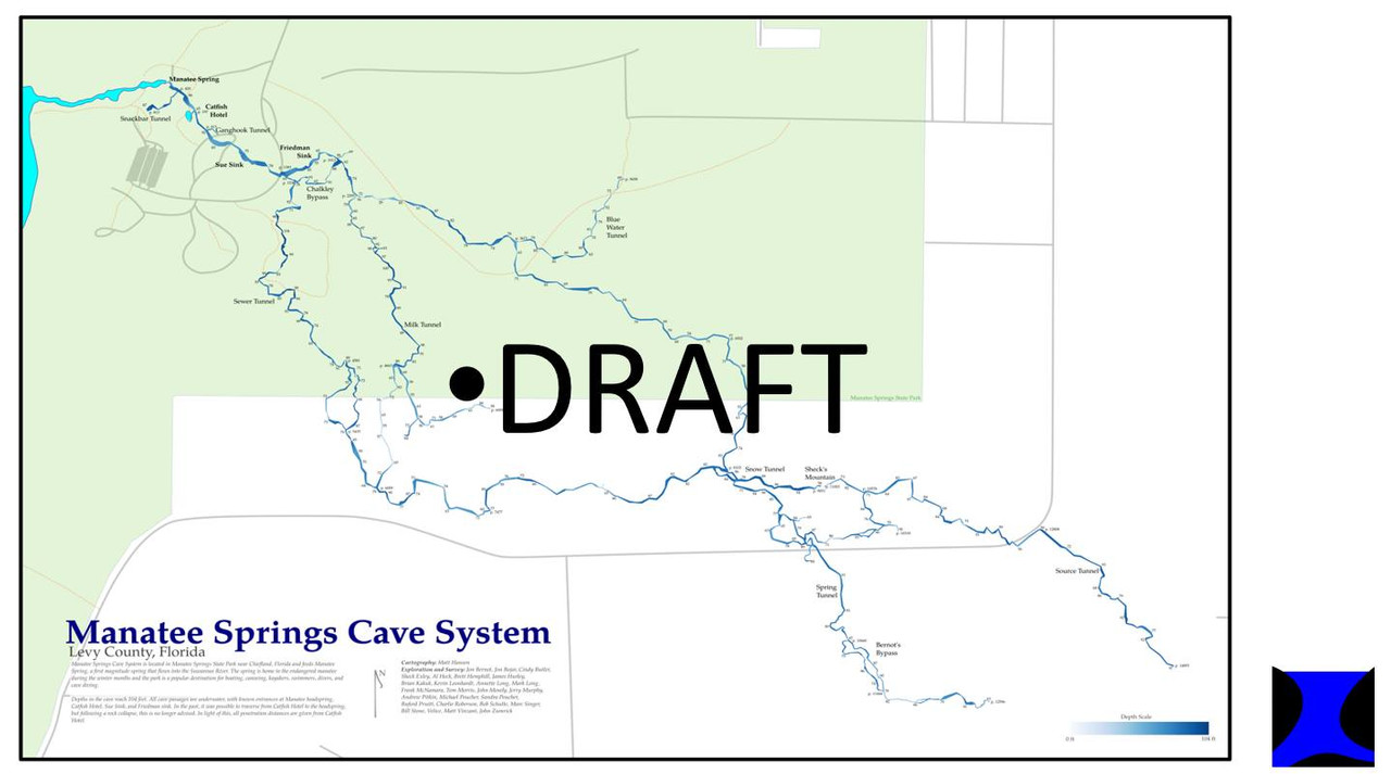 Manatee Springs Cave System Map - Updated - Extreme Exposure