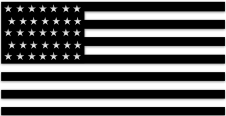 USA Blackout Flag (No Quarter) 3x5 - Meach's Military Memorabilia & More