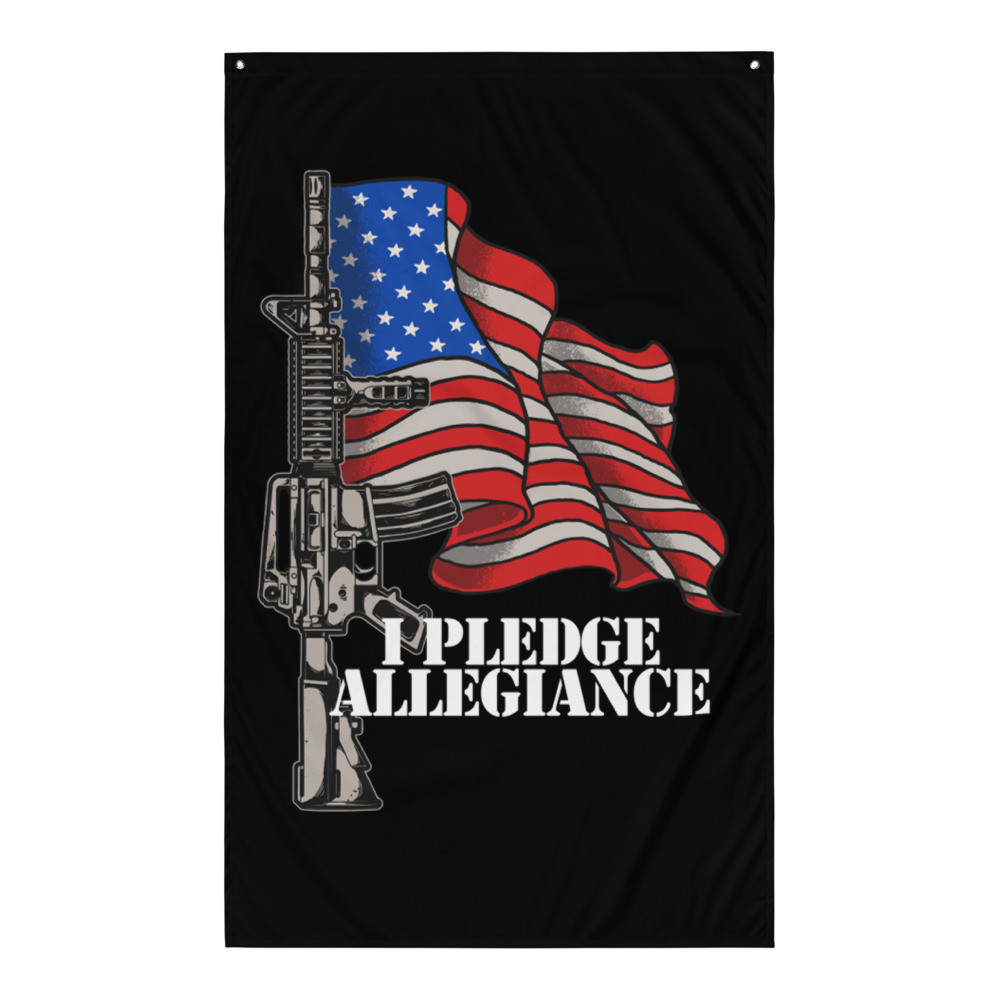 I Pledge Allegiance Banner - Meach's Military Memorabilia & More