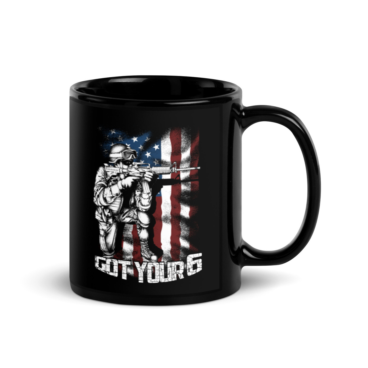 Veteran of the 504th PIR Black Glossy Mug - Meach's Military ...