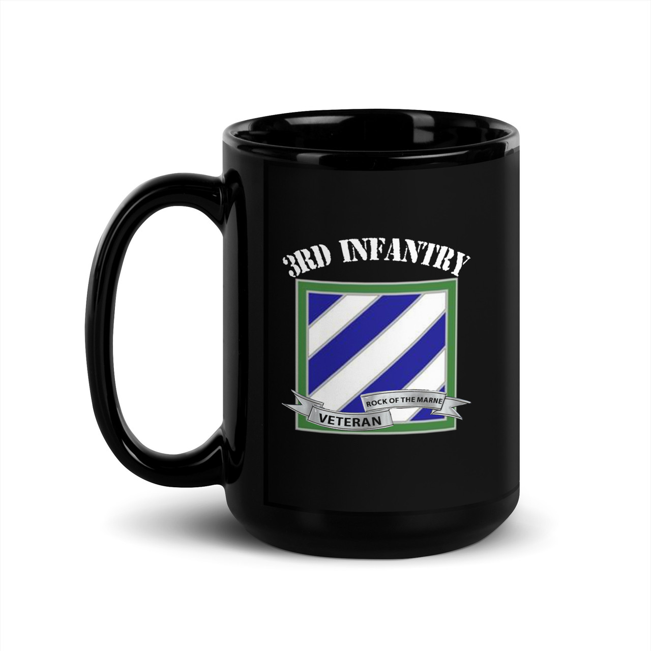 3rd Infantry Division (Rock of the Marne) Black Glossy Mug - Meach's ...