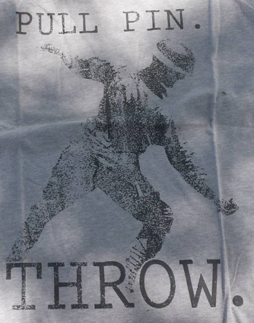 Pull Pin Throw (Grunt Style) T-Shirt - Meach's Military Memorabilia & More