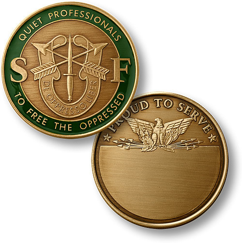 Silver Star Bronze Challenge Coin - Meach's Military Memorabilia & More